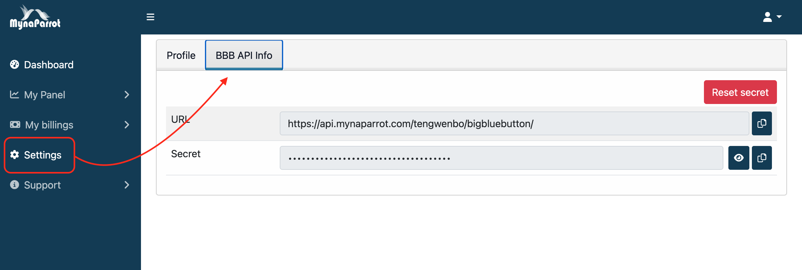 How to use MynaParrot BigBlueButton Service in your Moodle
